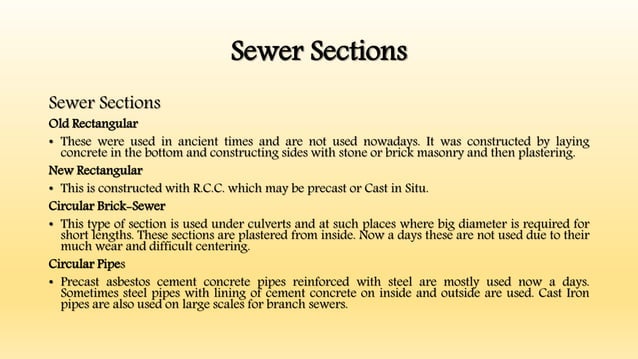 Sewage Conveyance and Pumping | PPTX