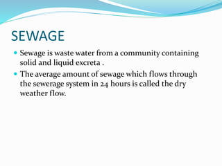 Sewage Meaning