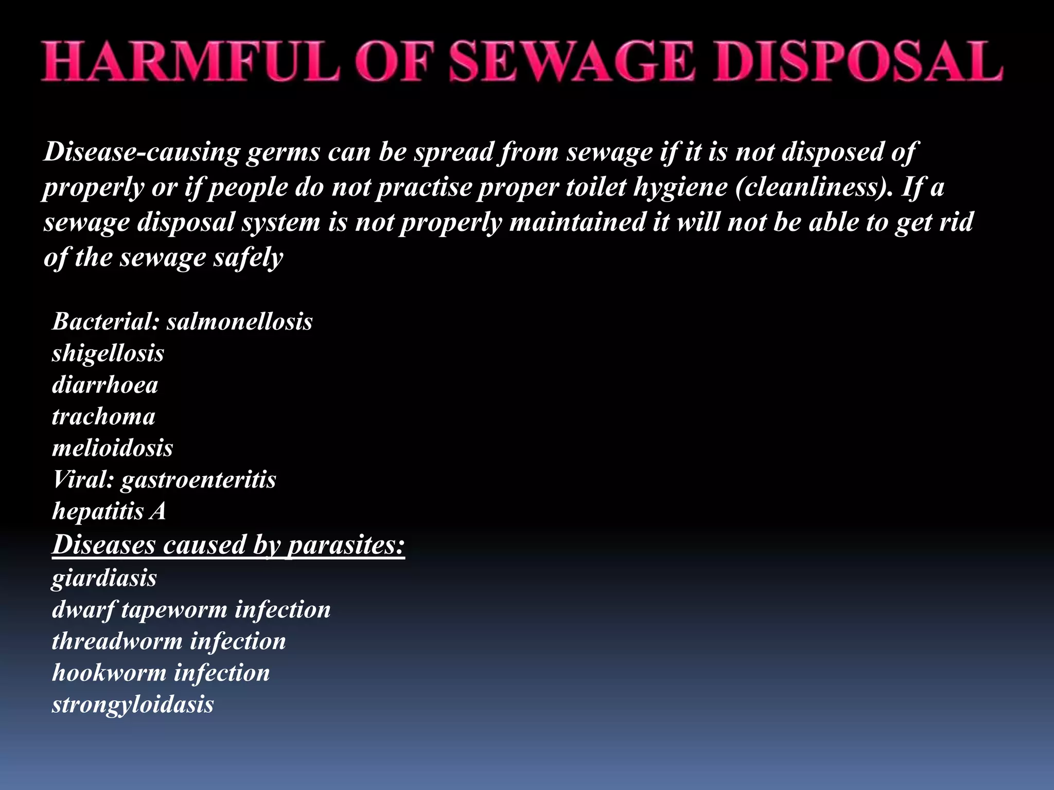 Sewage disposal in pharmaceutical industries and domastics | PPTX