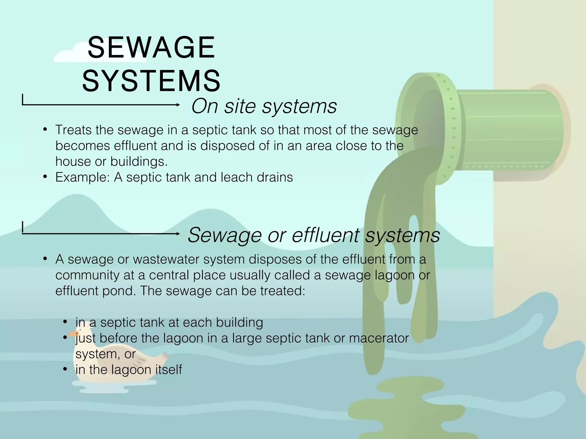 Sewage disposal methods- Sanitation and sewer system | PPT