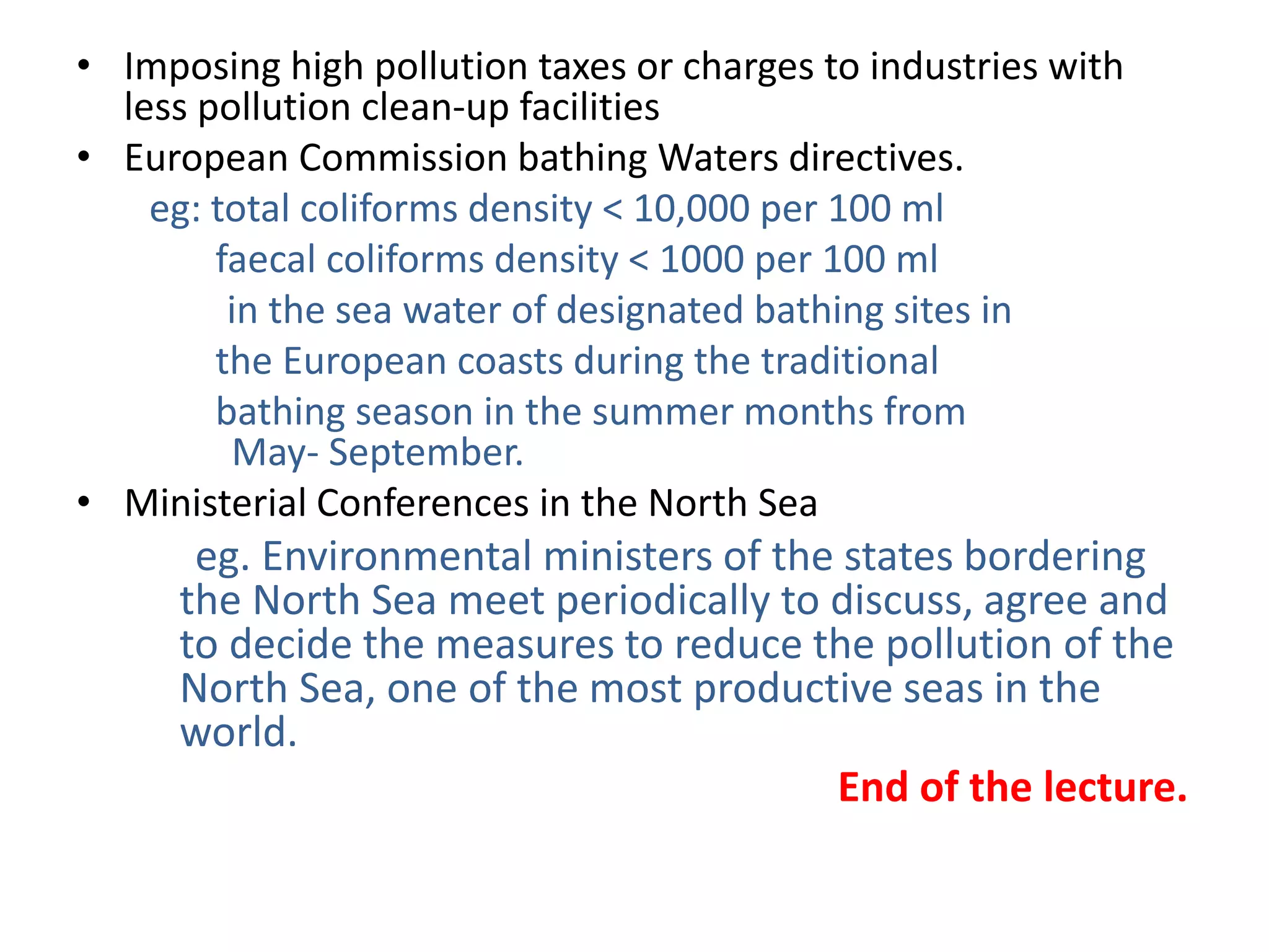 Sewage outfalls in marine and coastal areas | PPTX | Science