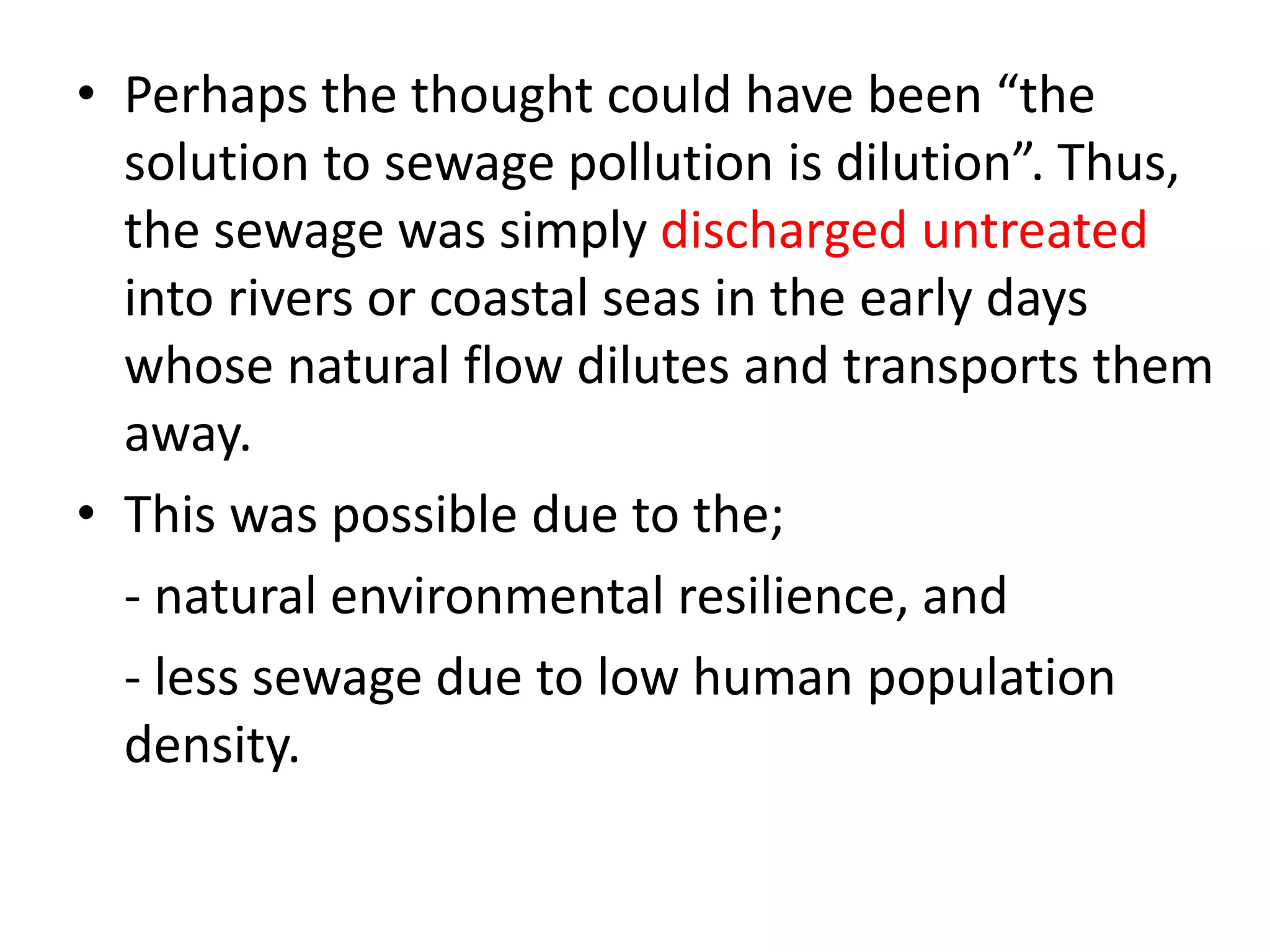Sewage outfalls in marine and coastal areas | PPTX | Science