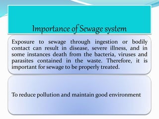 Sewage system in india | PPTX