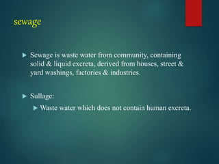 Sewage Meaning