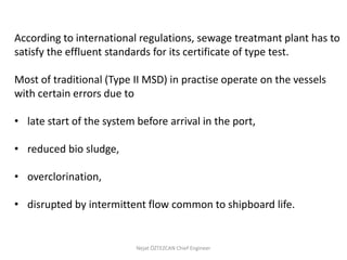 Sewage treatment plant on a ship | PPTX