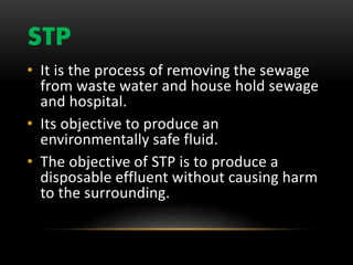 Sewage treatment plant shubham maurya | PPTX