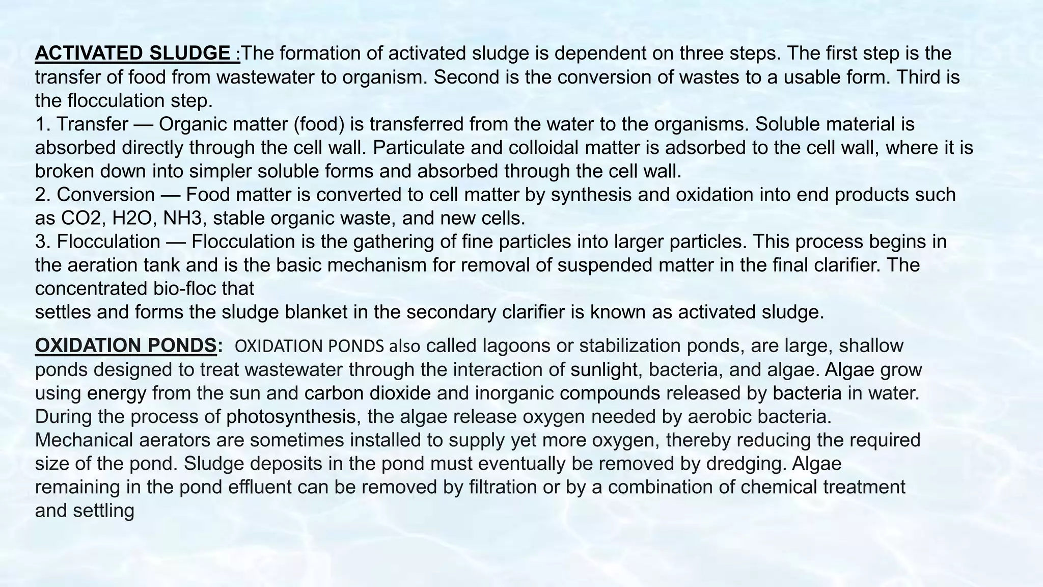 BOD and sewage water treatment process | PPTX