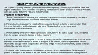 BOD and sewage water treatment process | PPTX
