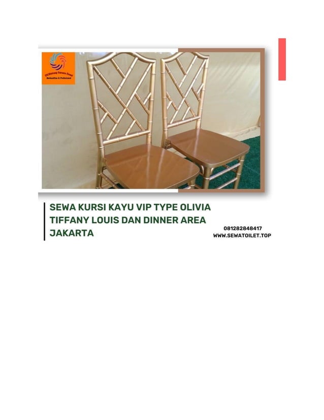 Sewa Kursi Kayu VIP Type Olivia Tiffany Louis Dan Dinner Area Jakarta.pdf