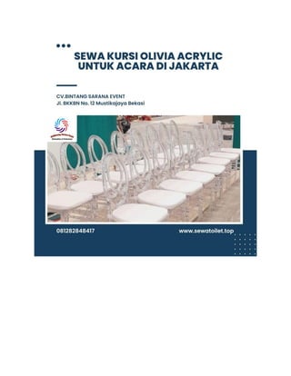 Sewa Kursi Olivia Acrylic Untuk Acara di Jakarta.pdf