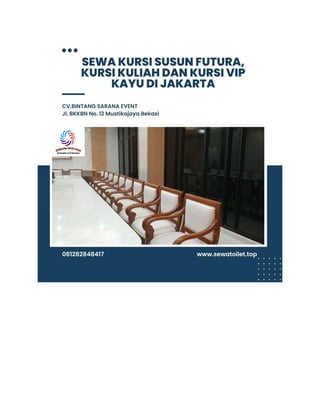 Sewa Kursi Susun Futura, Kursi Kuliah Dan Kursi VIP Kayu di Jakarta.pdf
