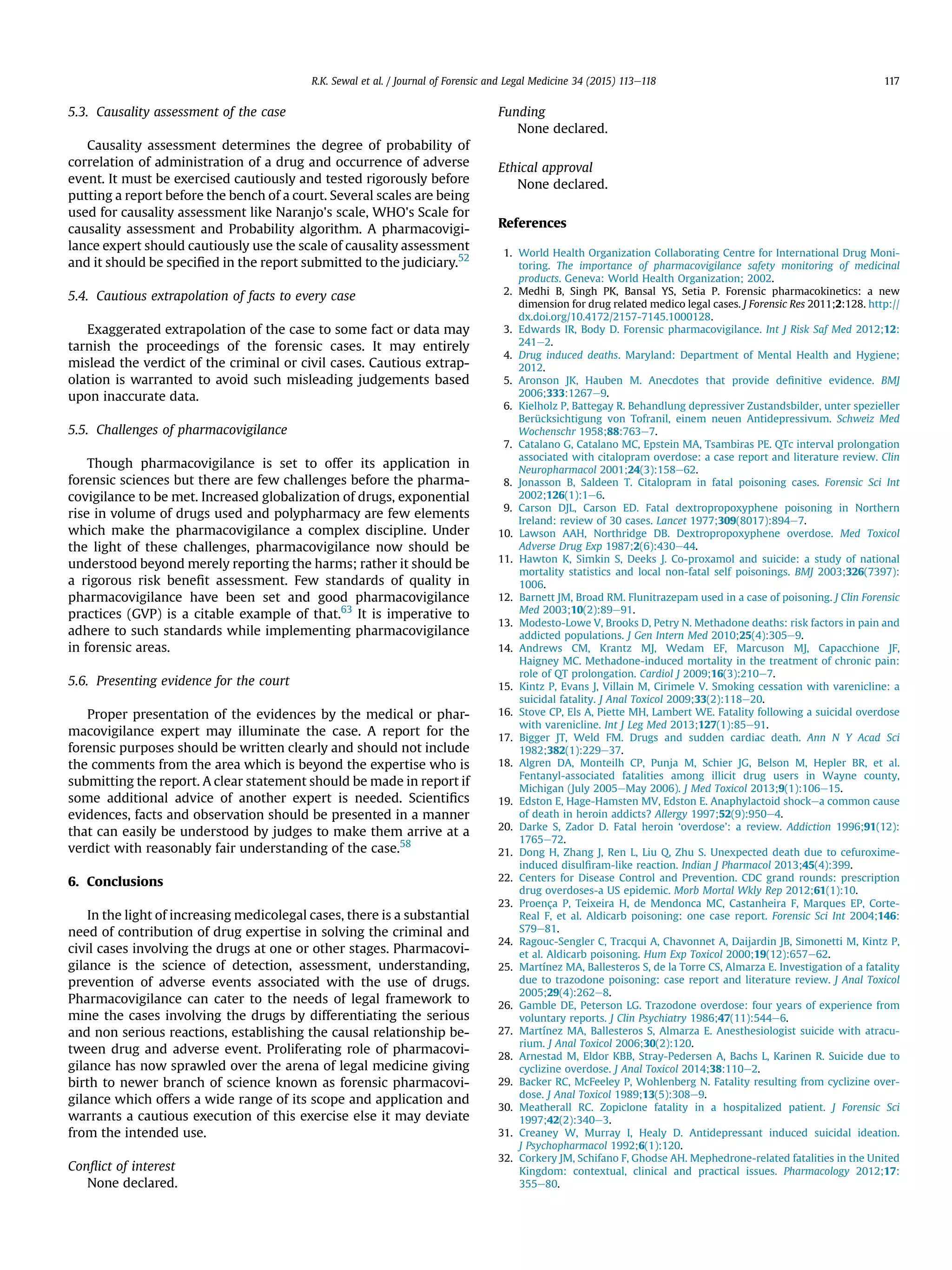 Forensic pharmacovigilance: Newer dimension of pharmacovigilance | PDF