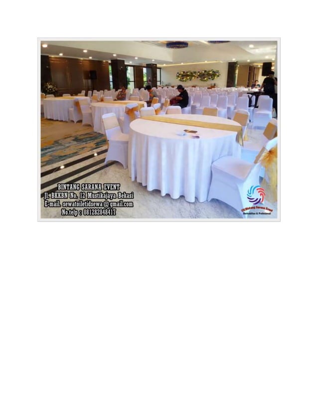 Sewa Meja Bulat Tebar Putih Runner Gold Area Jakarta Selatan.docx