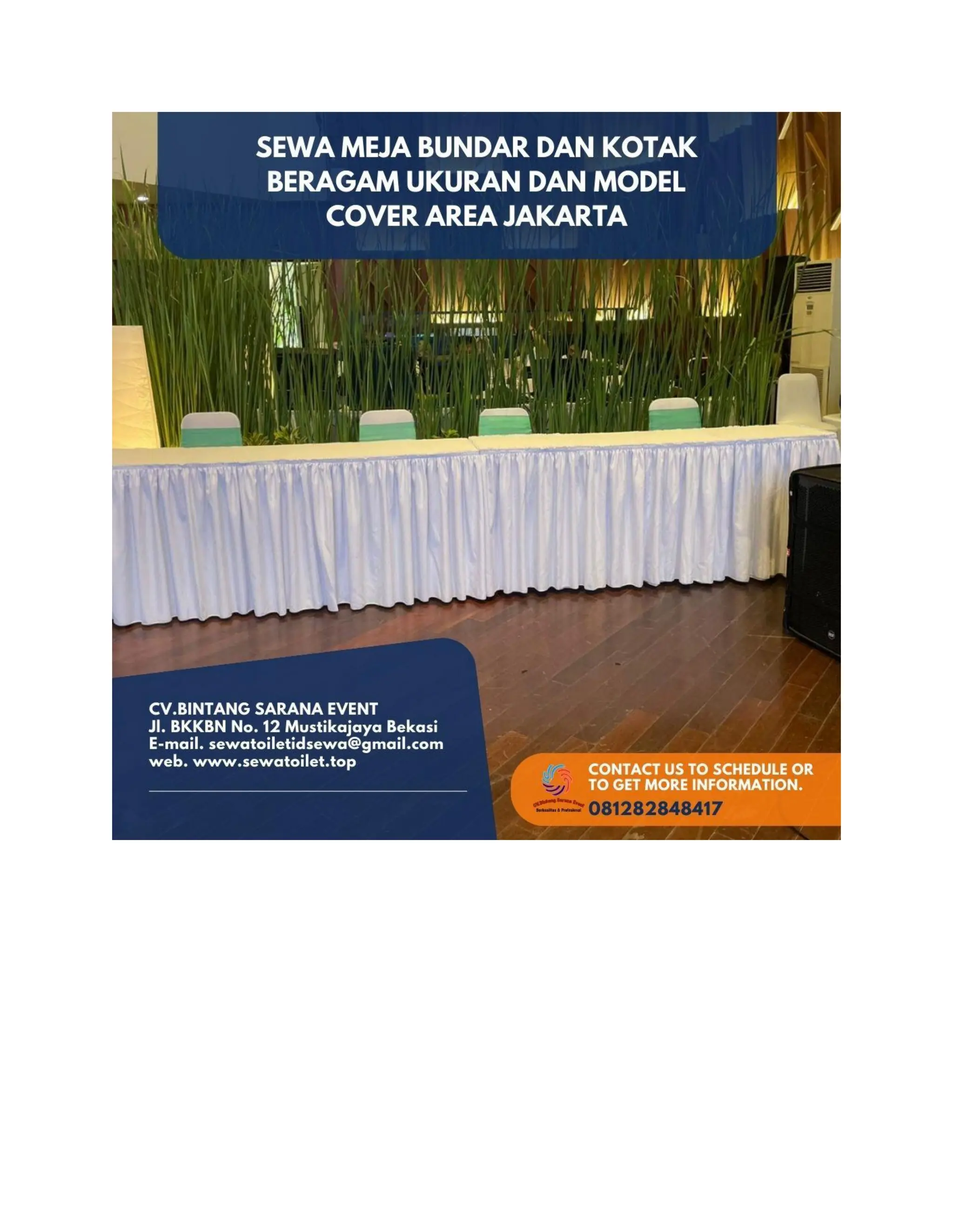 Sewa Meja Bundar Dan Kotak Beragam Ukuran Dan Model Cover Area Jakarta.pdf