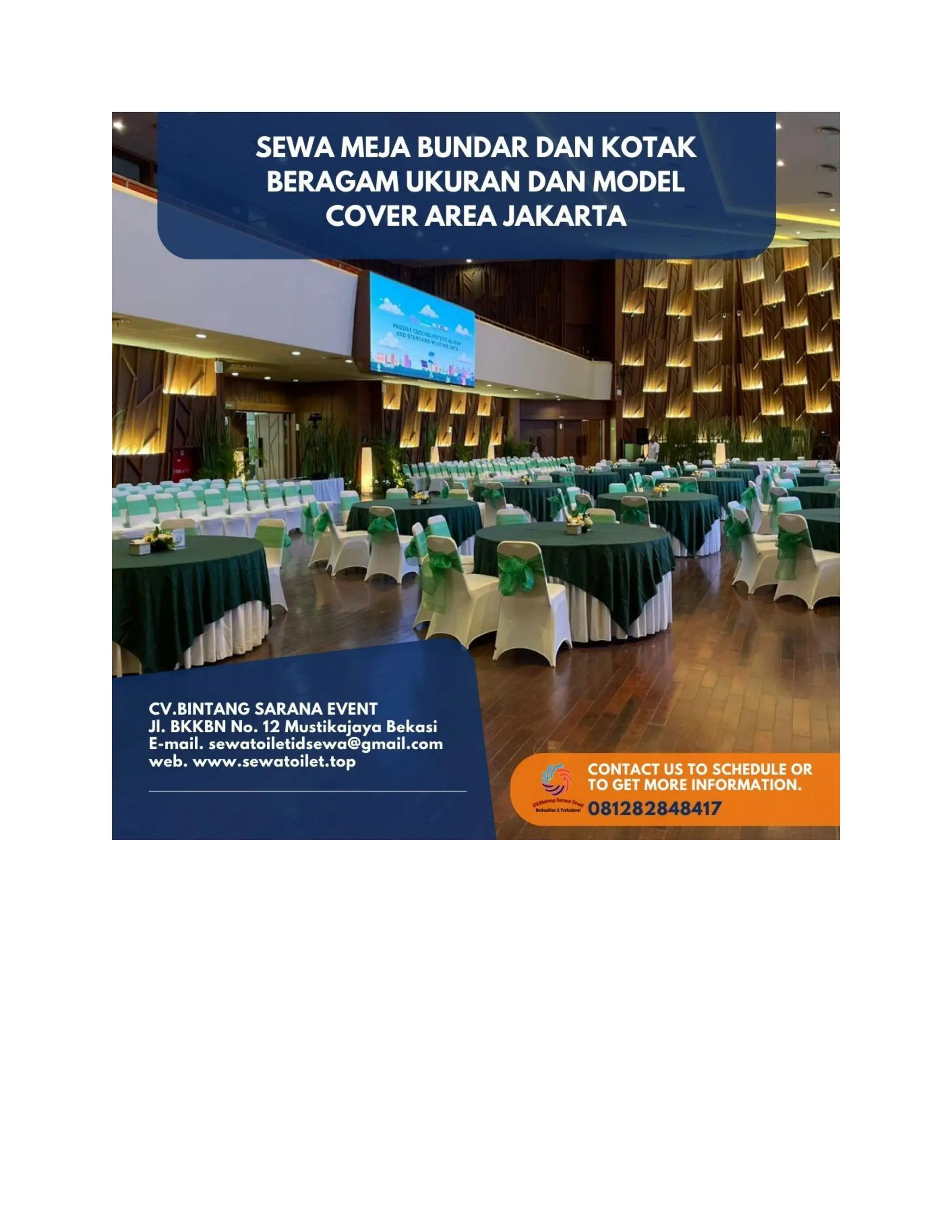 Sewa Meja Bundar Dan Kotak Beragam Ukuran Dan Model Cover Area Jakarta.pdf | Free Download