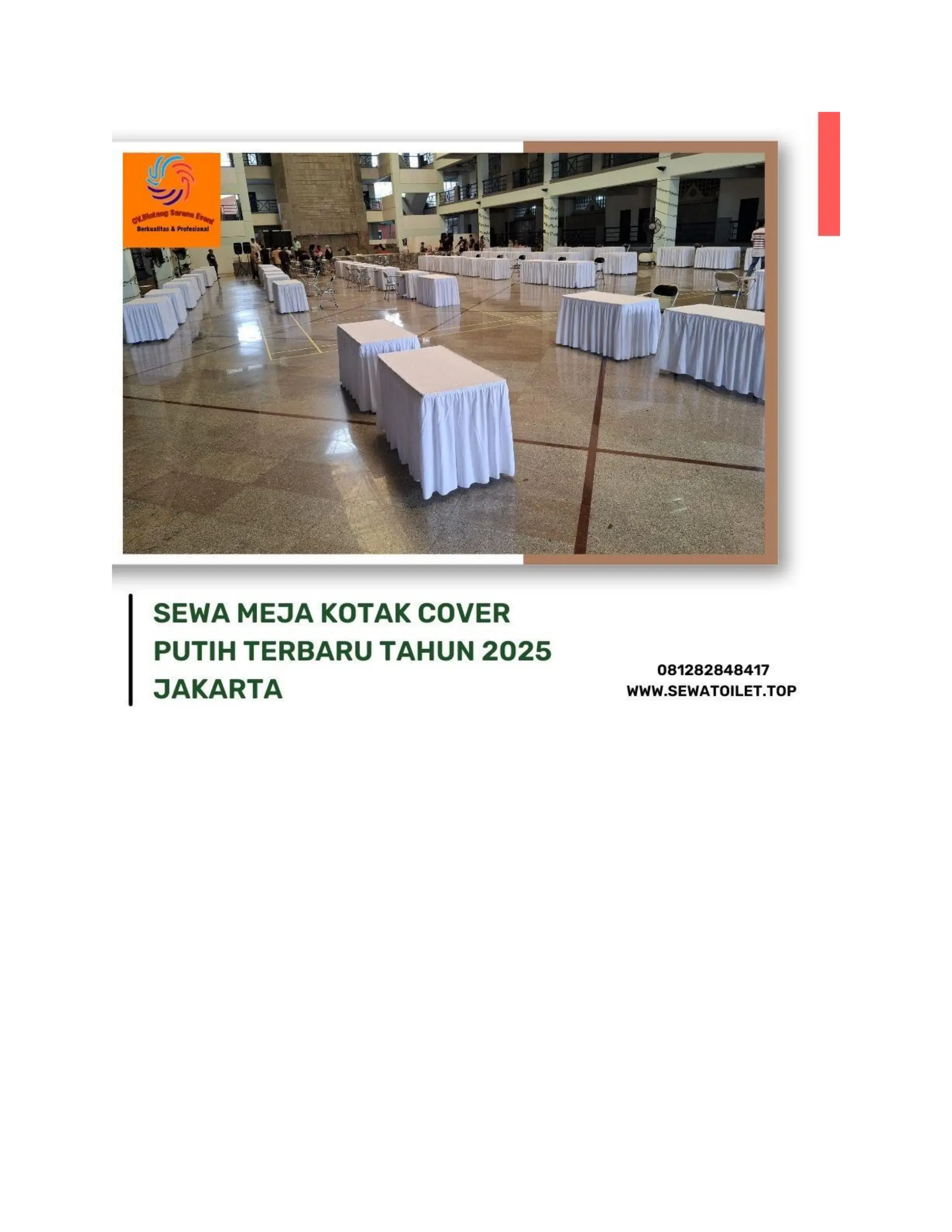 Sewa Meja Kotak Cover Putih Terbaru Tahun 2025 Jakarta.pdf