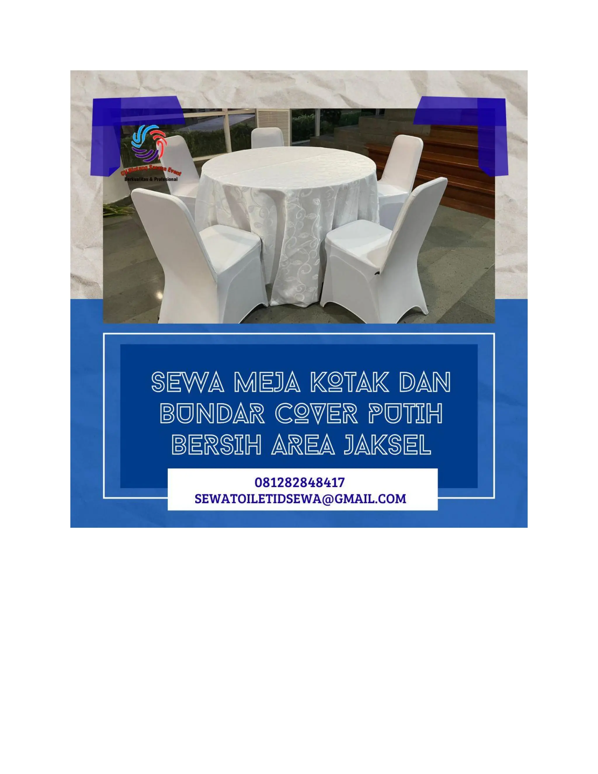 Sewa Meja Kotak Dan Bundar Cover Putih Bersih Area Jaksel.pdf