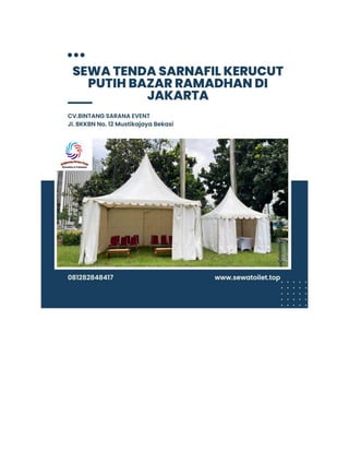 Sewa Tenda Sarnafil Kerucut Putih Bazar Ramadhan di Jakarta.pdf
