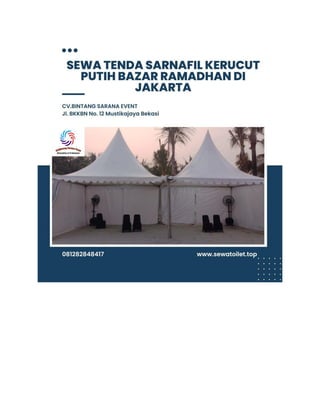 Sewa Tenda Sarnafil Kerucut Putih Bazar Ramadhan di Jakarta.pdf