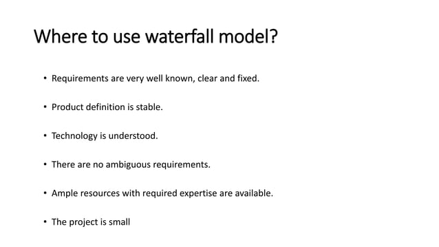 Software Engineering: Topic: Waterfall Model | PPT