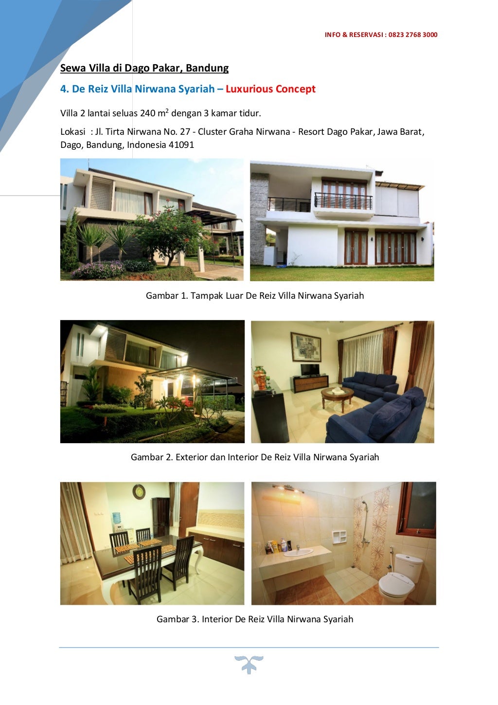 Sewa Villa di Bandung Murah