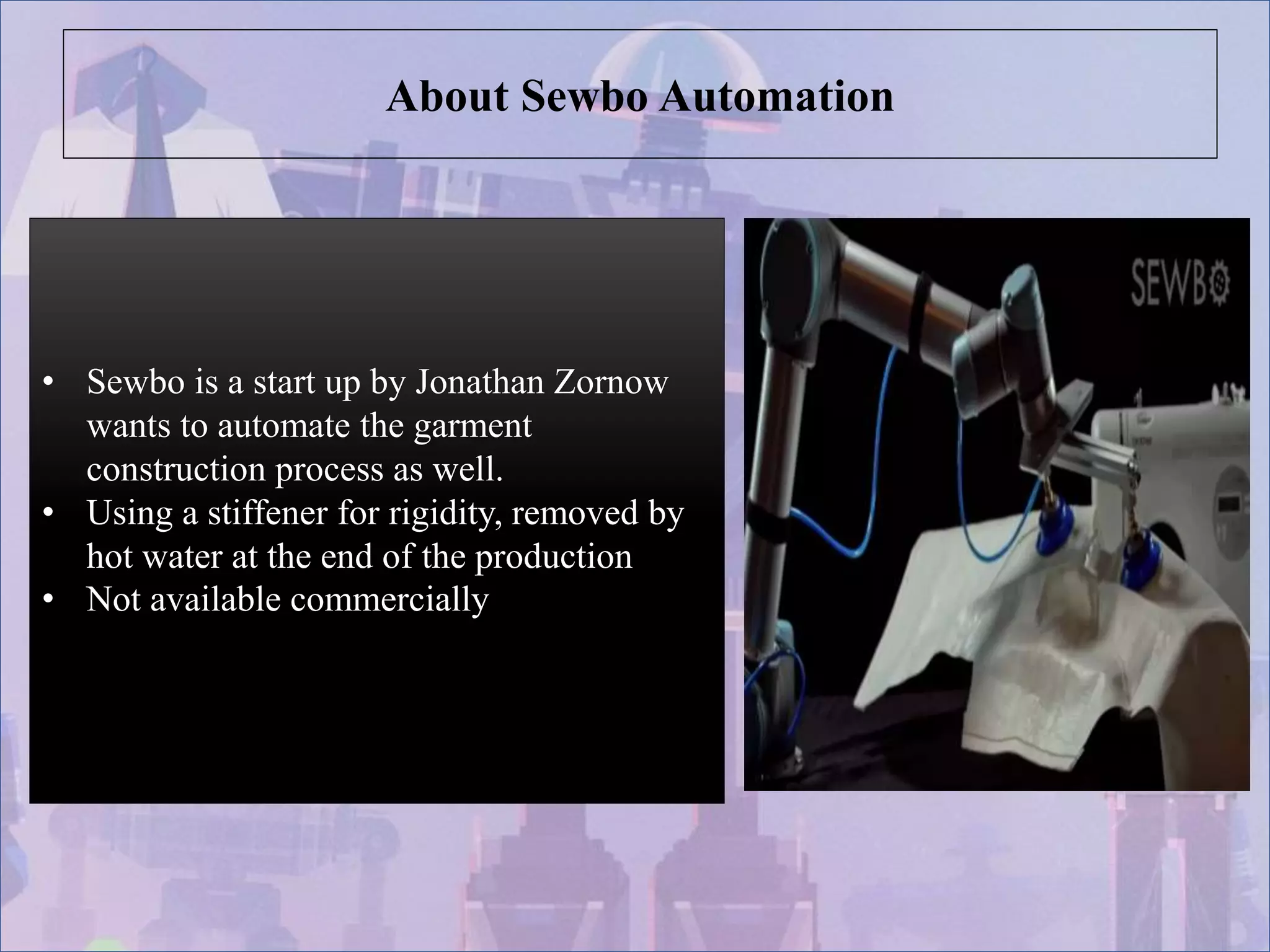 Sewbot clothing manufacturing | PPTX