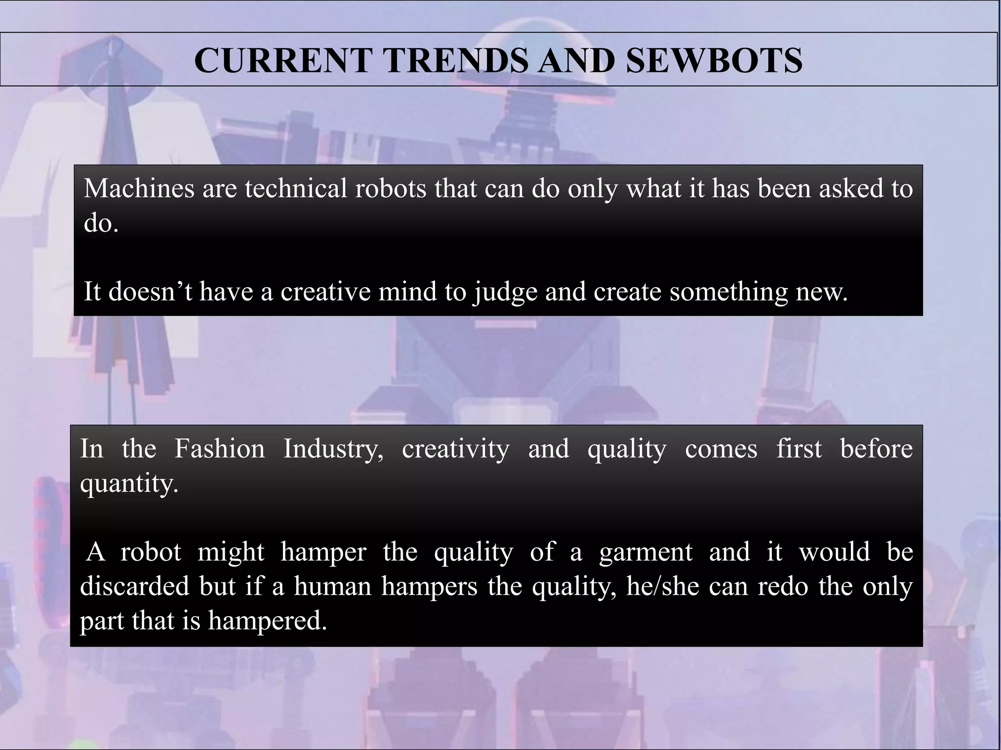 Sewbot clothing manufacturing | PPTX