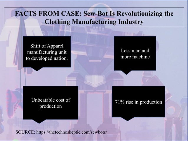Sewbot clothing manufacturing | PPTX