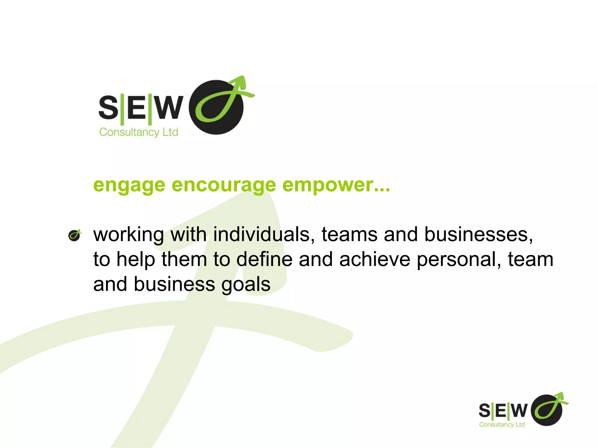 S.E.W Consultancy From Corporate Life To Consultancy | PPT