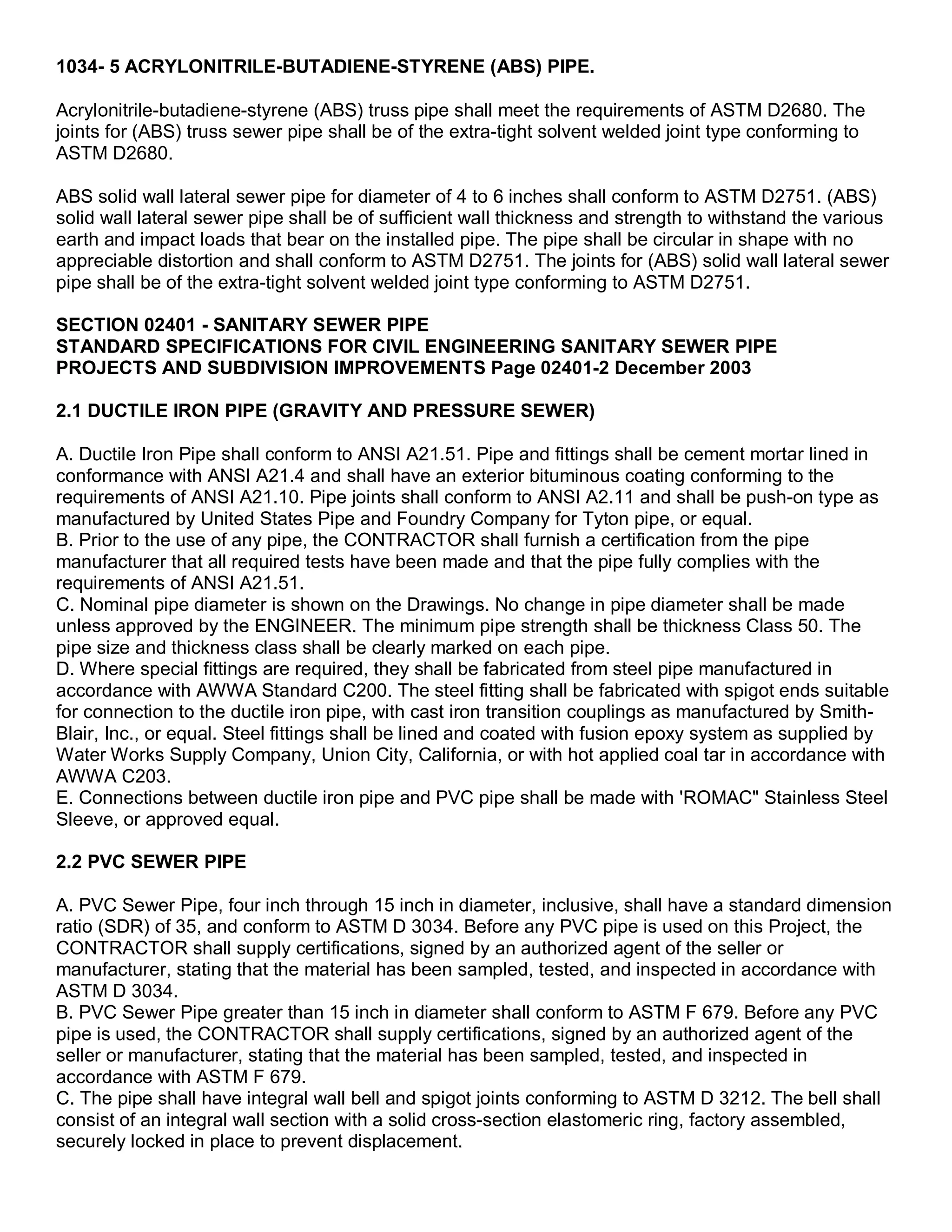 Sewer pipes-and-fittings | PDF