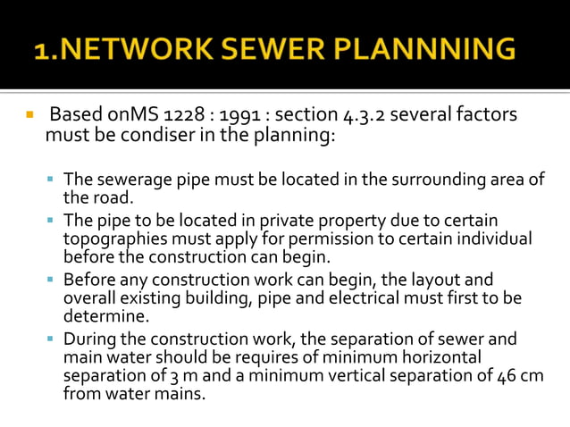 Sewerage design | PPTX