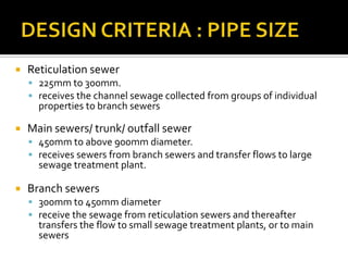 Sewerage design | PPTX