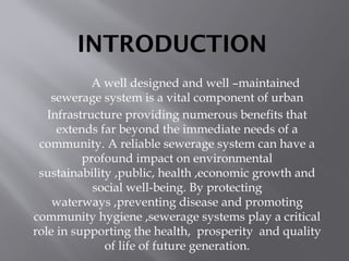 SEWERAGE SYSTEM COMPONENTS BY STUDENTS .pptx