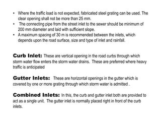 Sewer joints of pipes, sewer appurtenances, storm water drainage.pptx