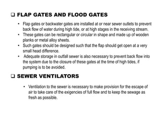 Sewer joints of pipes, sewer appurtenances, storm water drainage.pptx