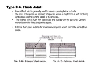 Sewer joints of pipes, sewer appurtenances, storm water drainage.pptx