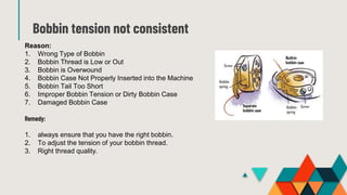 Sewing Machine's Problems and Remedy | PPTX