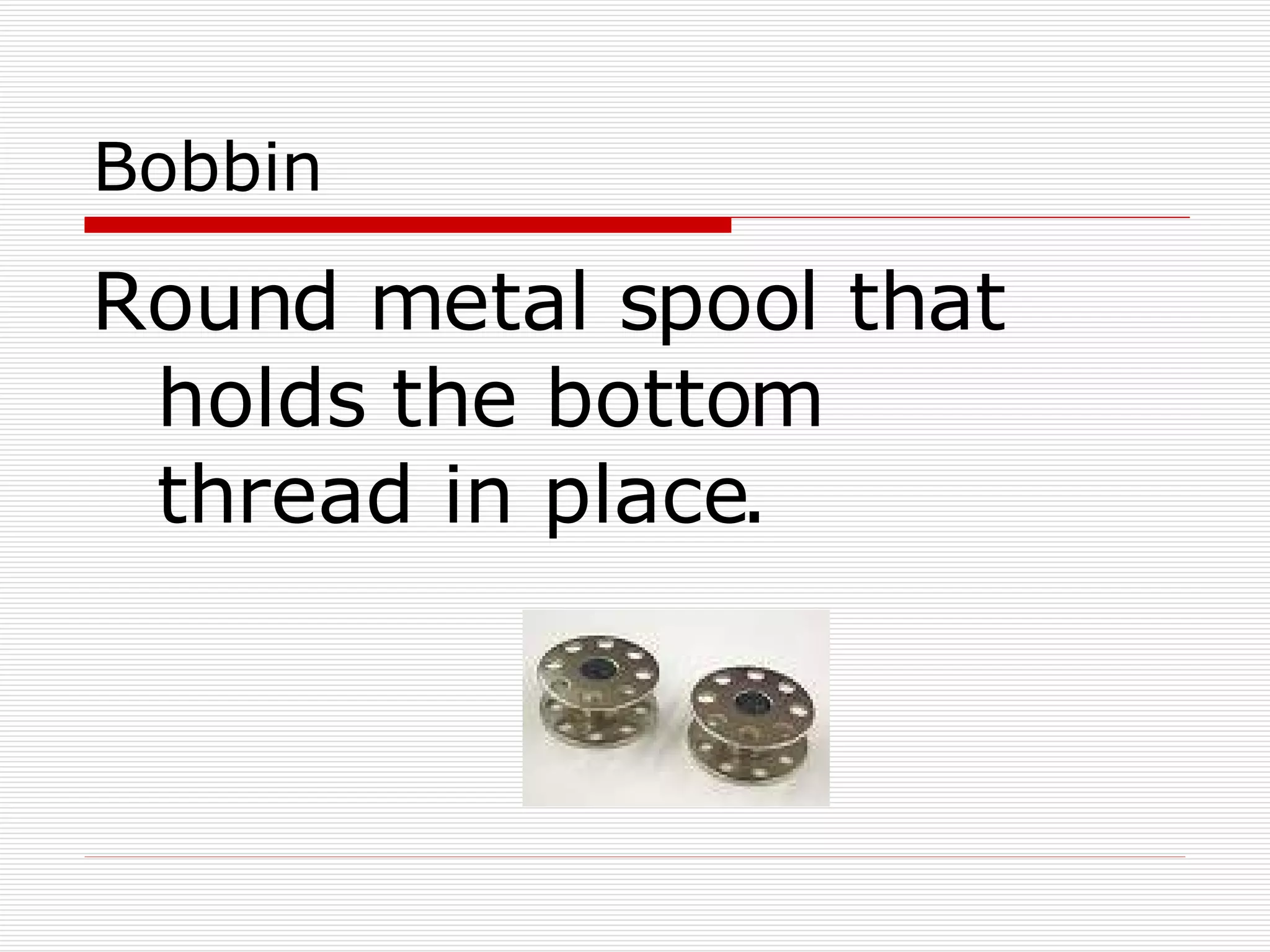 Sewing Machine Vocabulary | PPT