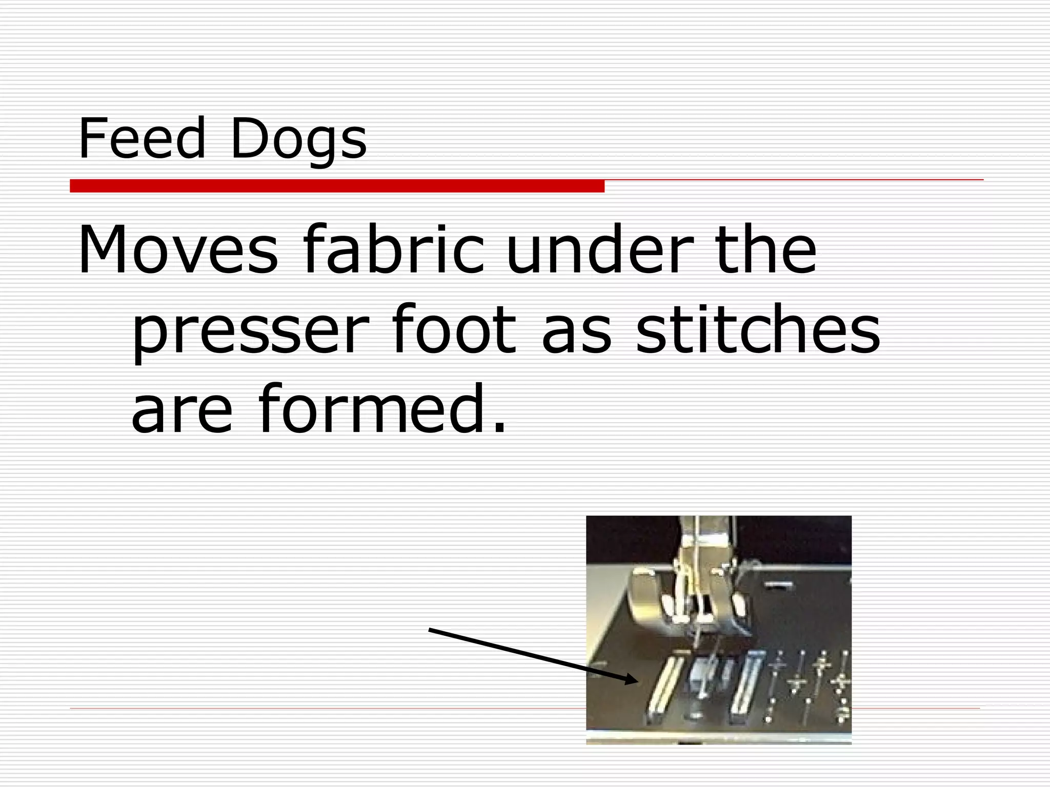 Sewing Machine Vocabulary | PPT