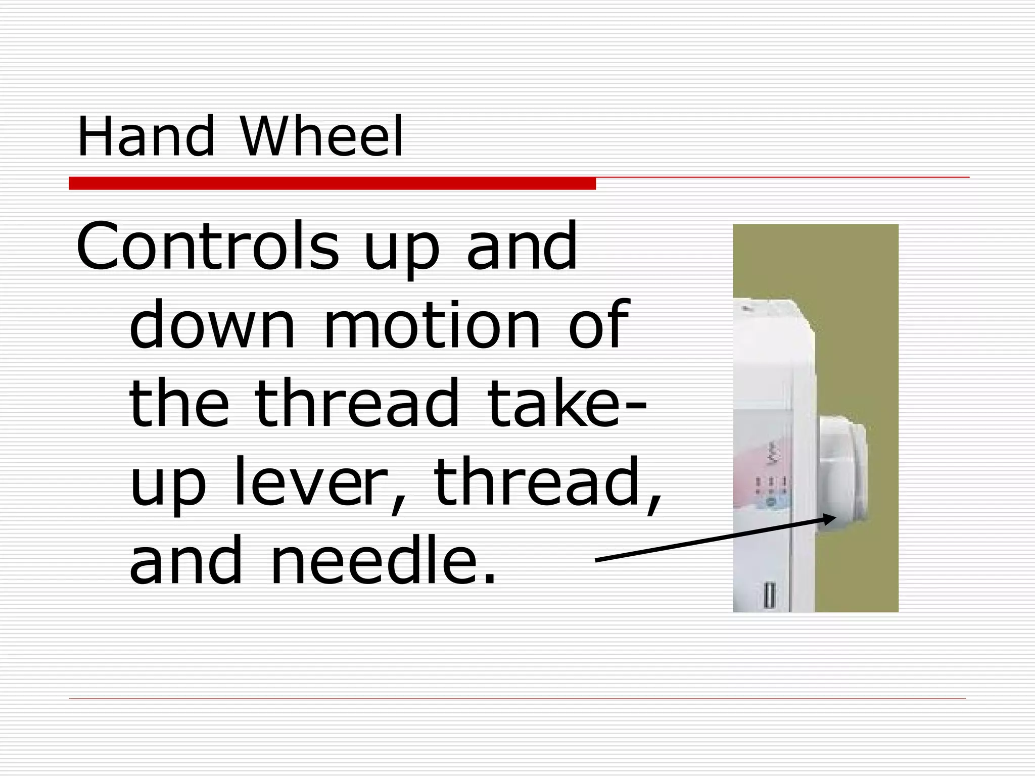 Sewing Machine Vocabulary | PPT