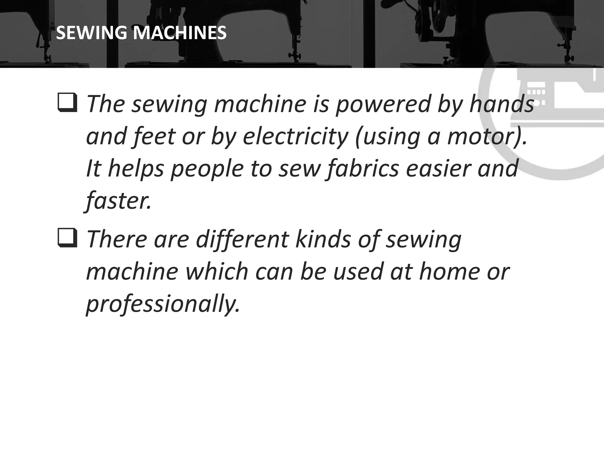 Sewing Machines Pdf