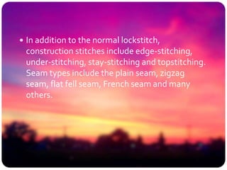 Sewing and textile literacy | PPTX | Needlework | Arts and Crafts