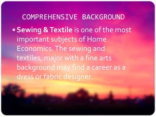 Sewing and textile literacy | PPTX | Needlework | Arts and Crafts