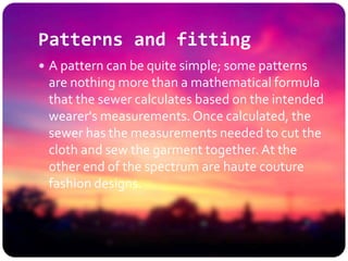 Sewing and textile literacy | PPTX | Needlework | Arts and Crafts