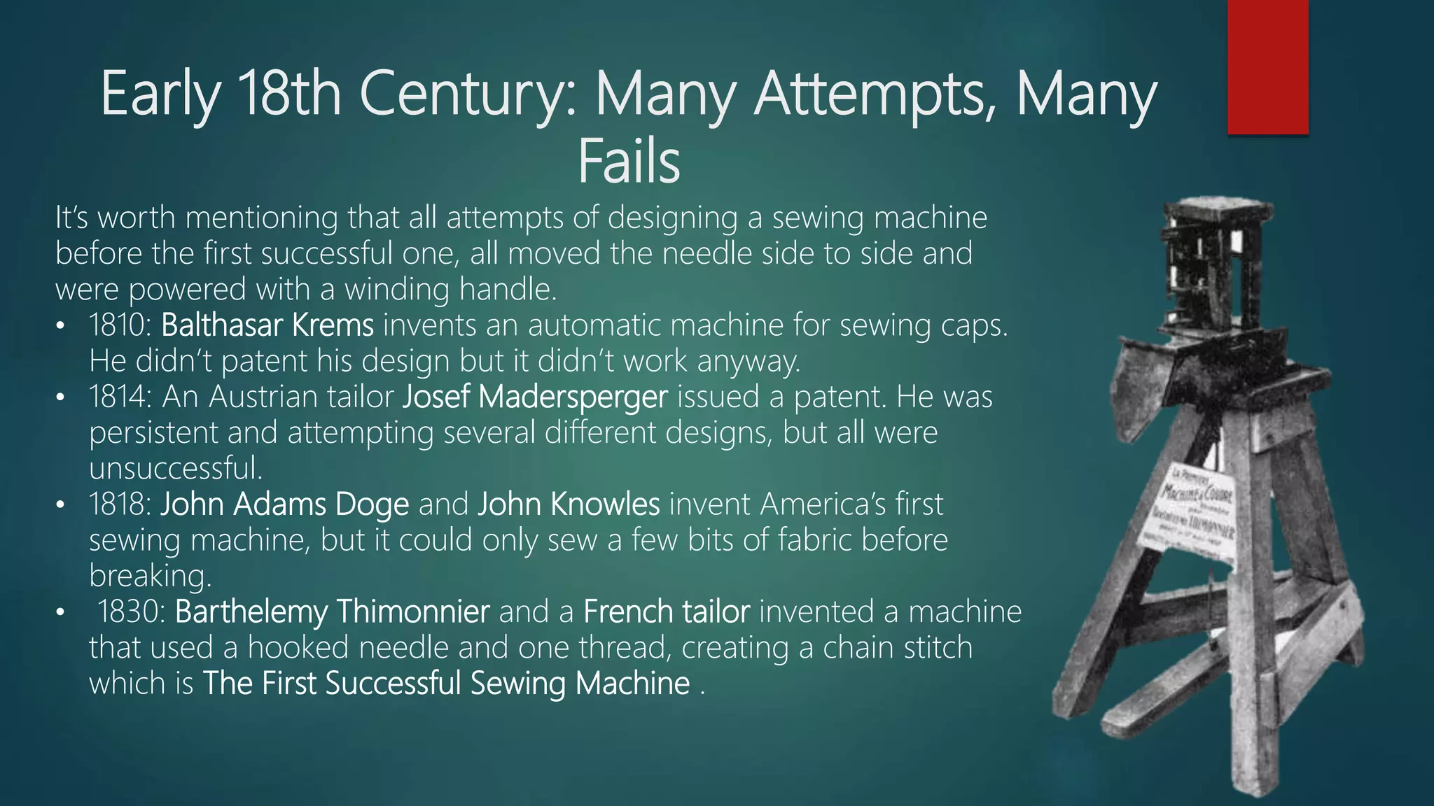 History of Sewing machine | PPTX