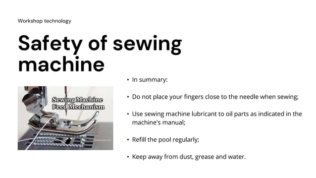 Sewing machine.pptx | Needlework | Arts and Crafts