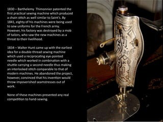 History of Sewing machine | PDF