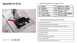 Sewing machine Summative A | PPTX