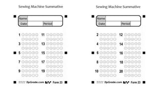 Sewing Machine Summative B | PPT