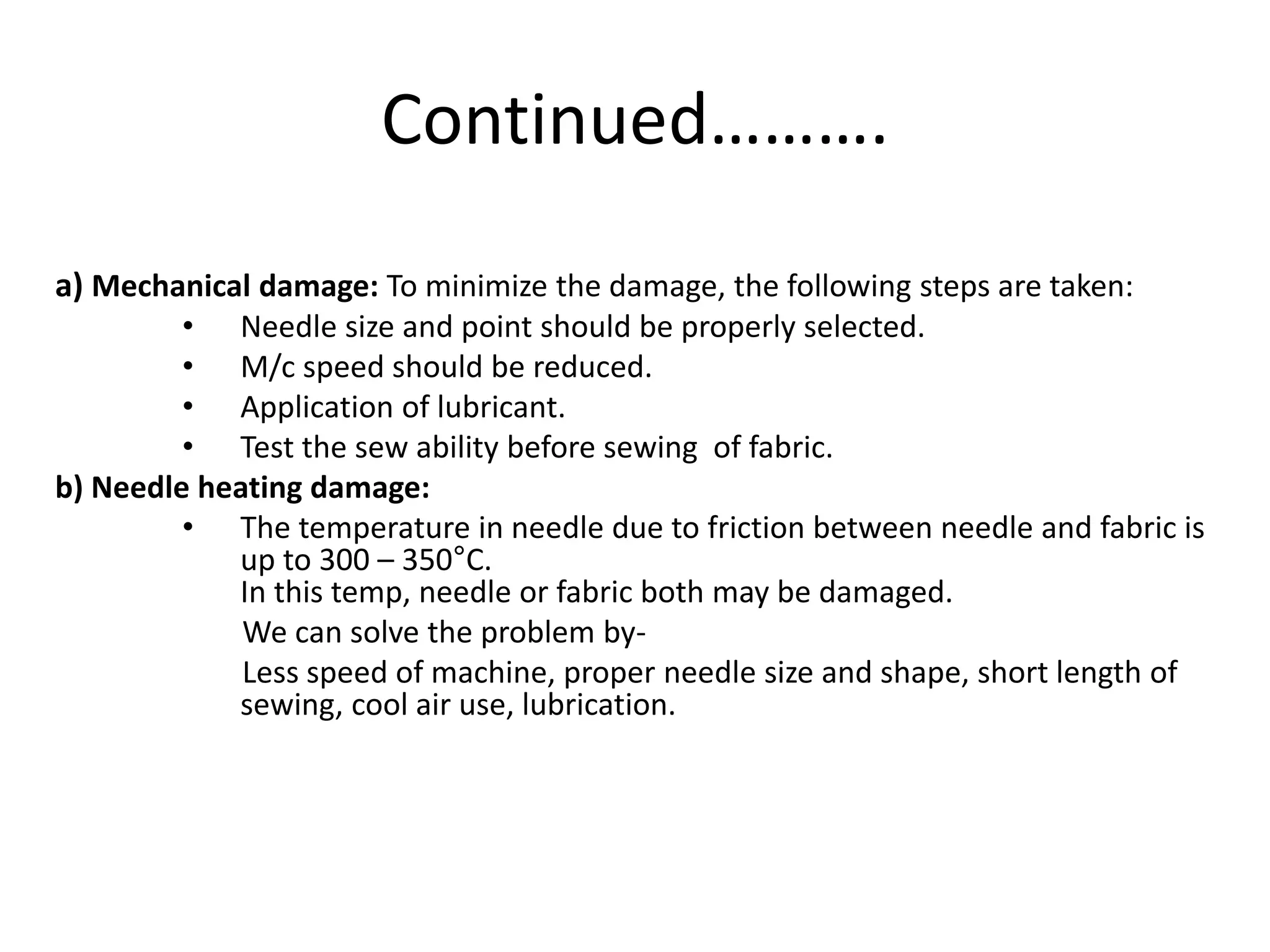 Sewing problems | PPTX